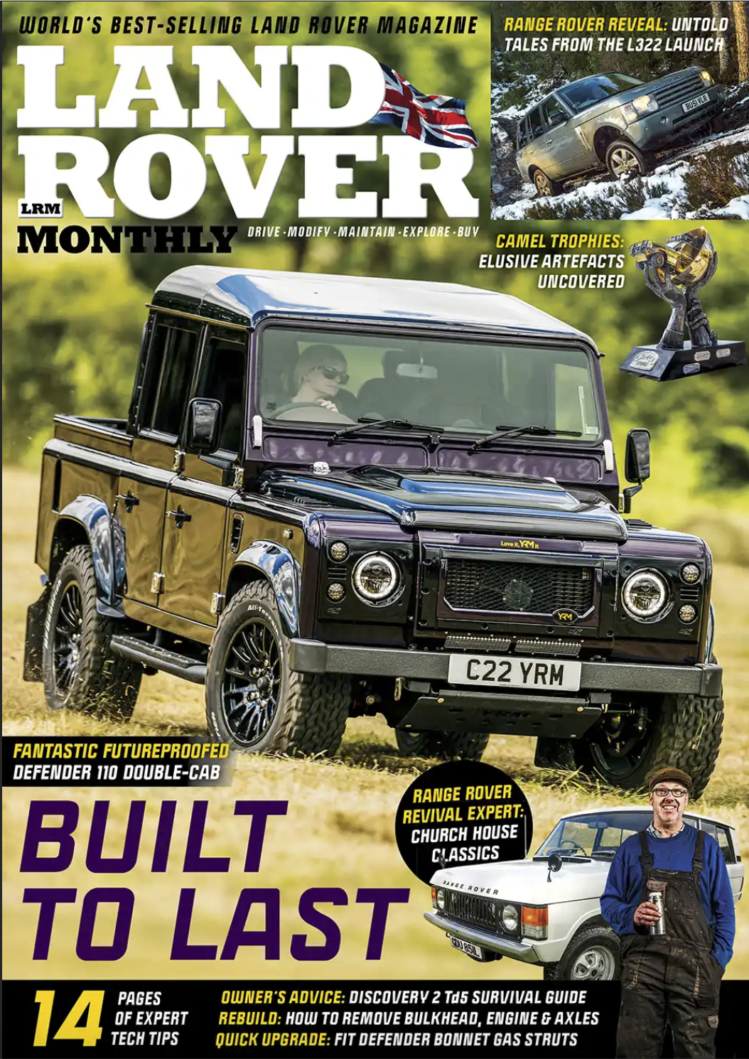 Defender 110s, Classic Range Rovers and More in Land Rover Monthly ...