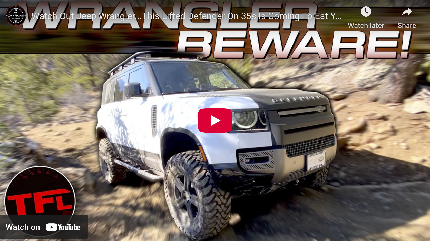 Video: Off-Roading a Lifted Defender 110 - Rover Overland