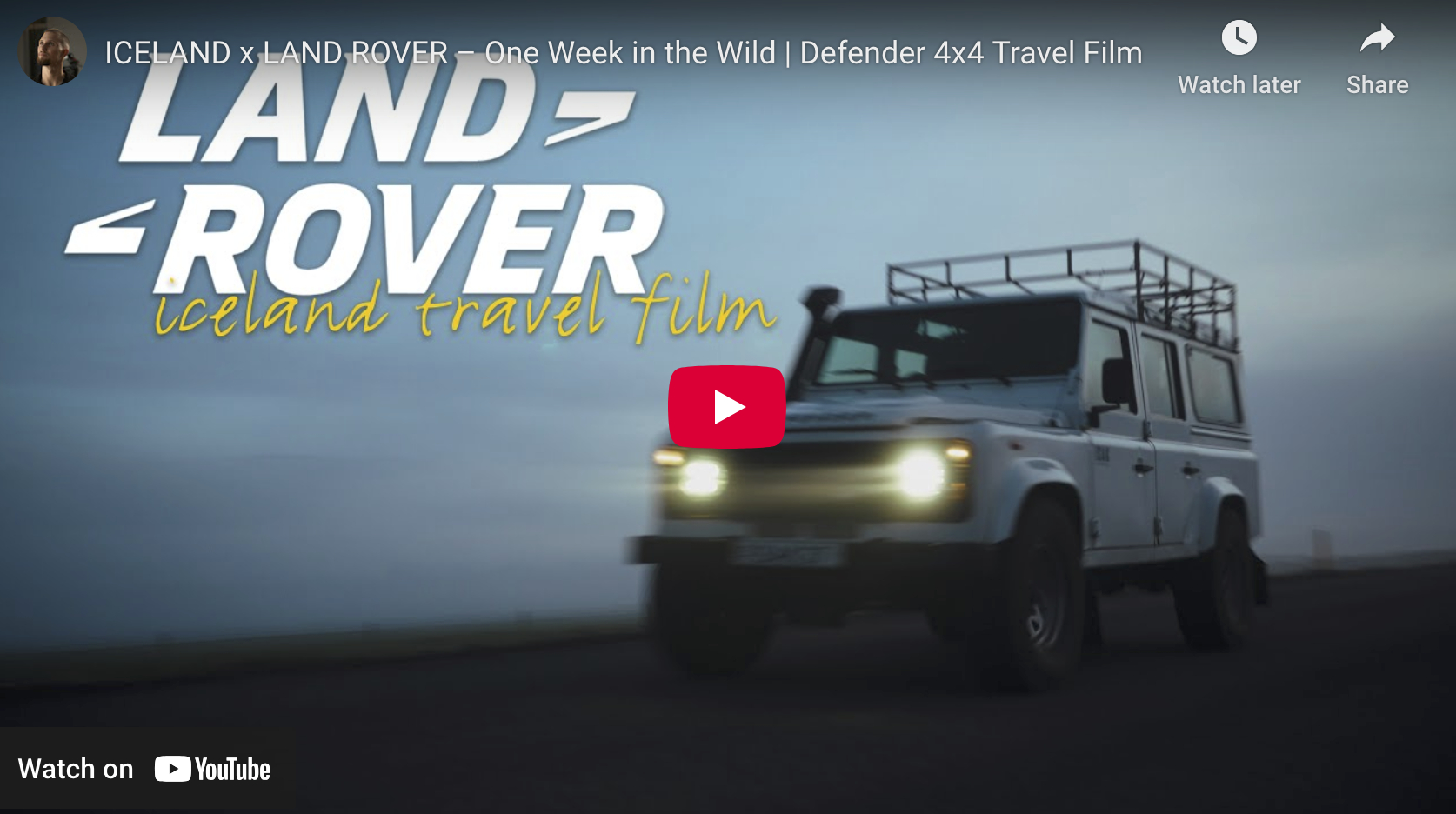 ICELAND x LAND ROVER – One Week in the Wild | Defender 4x4 Travel Film ...