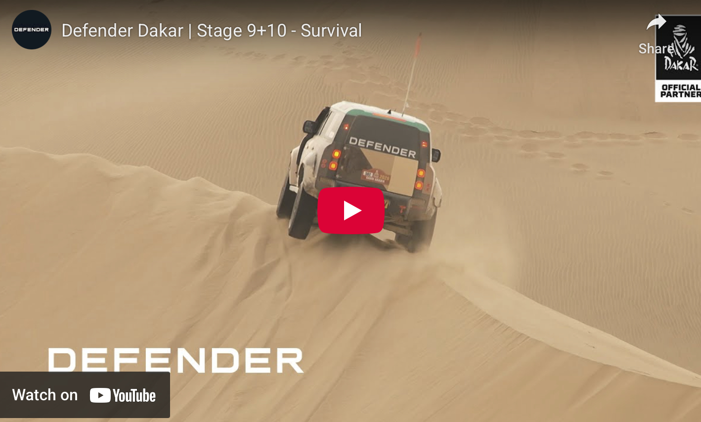 Video: Defender Dakar | Stage 9+10 - Survival - Rover Overland